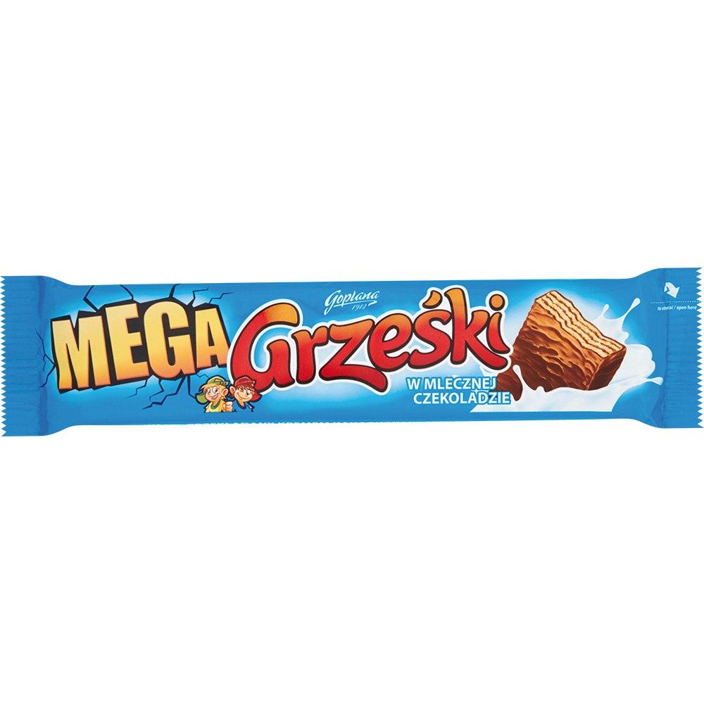 GOPLANA GRZESKI MEGA MILK CHOCOLATE-COATED WAFER BAR - Smakołyk ...