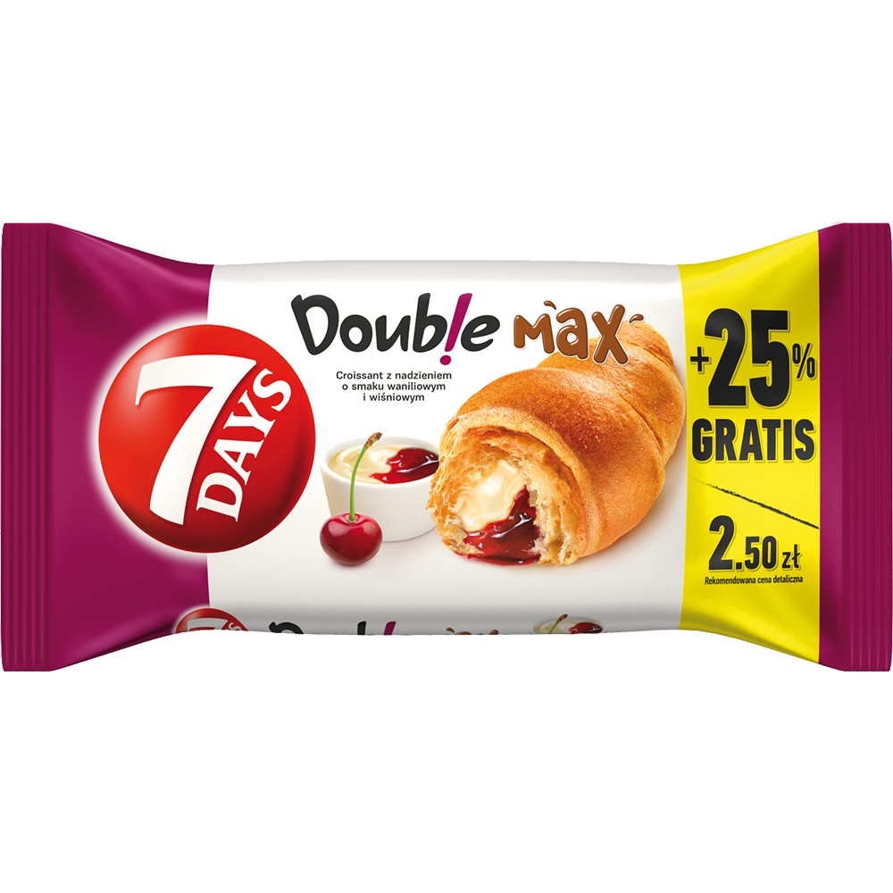 7 DAYS DOUBLE MAX CROISSANT WITH VANILLA CREAM & SO - Smakołyk - Polish grocery store in the UK