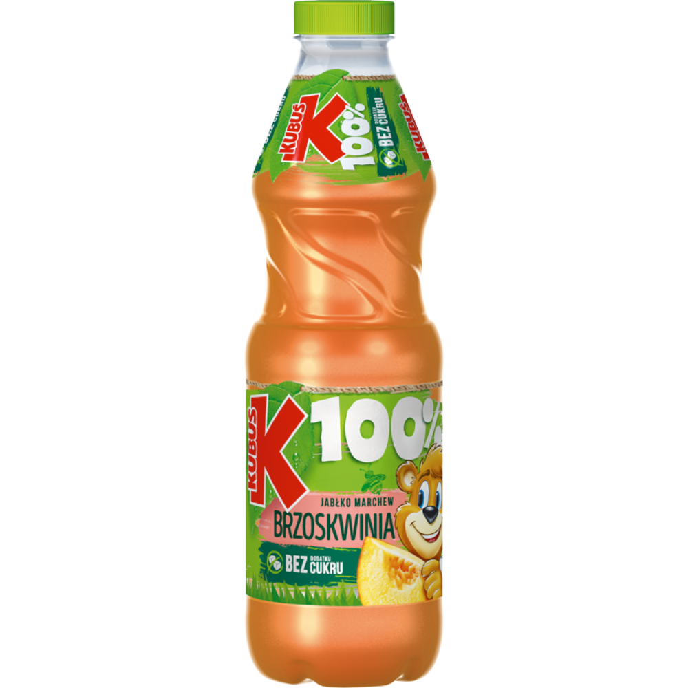 KUBUS 100% PEACH CARROT APPLE JUICE 850ML - Smakołyk - Polish grocery ...