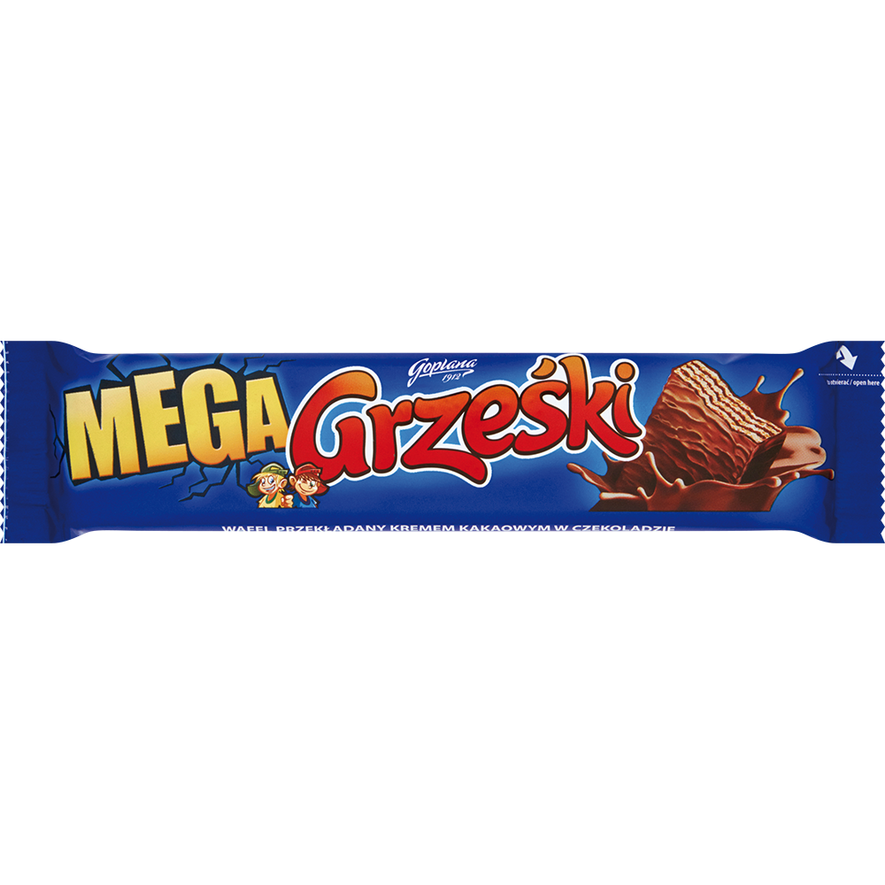 GOPLANA GRZESKI MEGA CHOCOLATE-COATED WAFER BAR WITH - Smakołyk ...