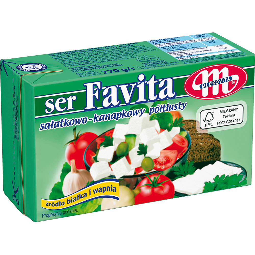 MLEKOVITA FAVITA GREEK STYLE CHEESE 16% 270G - Smakołyk - Polish ...