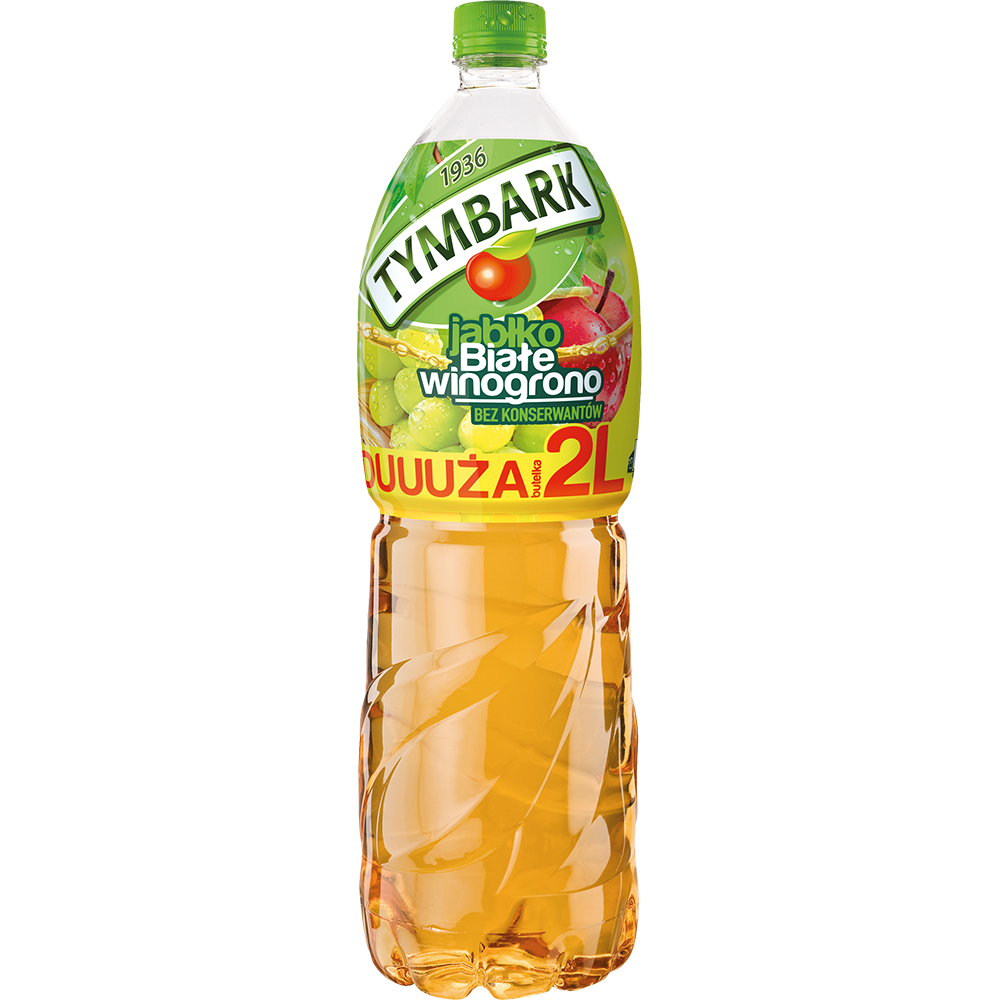 TYMBARK APPLE WHITE GRAPE DRINK ASEPTIC 2L PET - Smakołyk - Polish ...