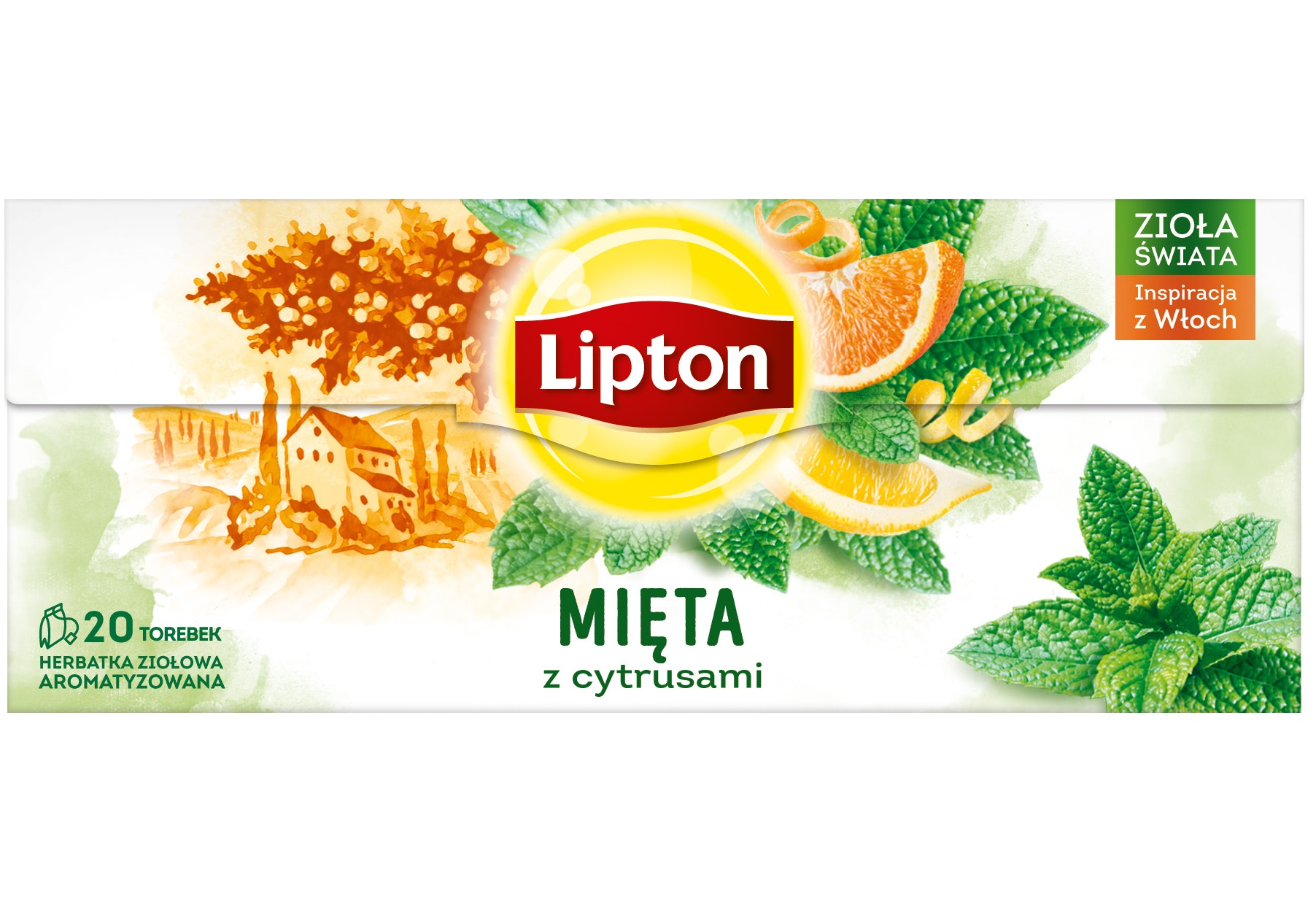 UNILEVER LIPTON MINT WITH CITRUSES FLAVOURED HERBAL TEA 20*1 - Smakołyk ...