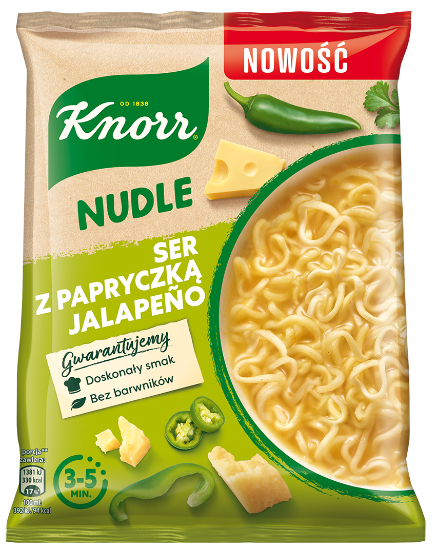 KNORR INSTANT SOUP NOODLE CHEESE JALAPENO 69G - Smakołyk - Polish ...