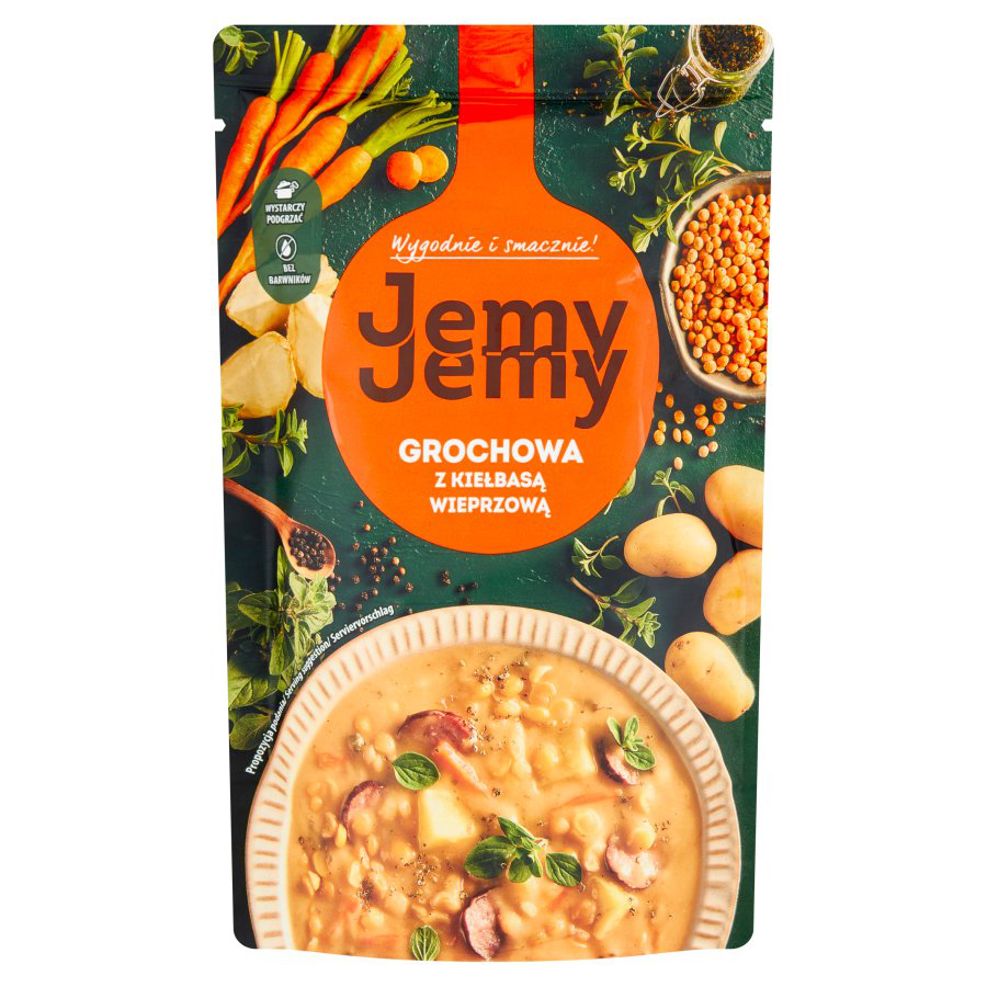 JEMY JEMY PEA SOUP WITH PORK SAUSAGE 450G - Smakołyk - Polish grocery ...